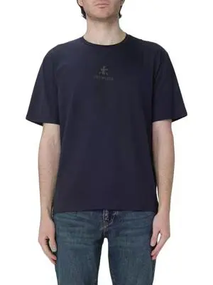 Premiata Logo-print Cotton T-shirt - Blue