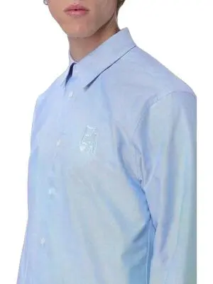 Emporio Armani Eagle Club Cotton Shirt - Blue