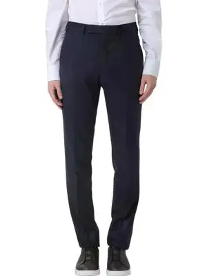 Zegna Wool Flannel Trousers - Blue