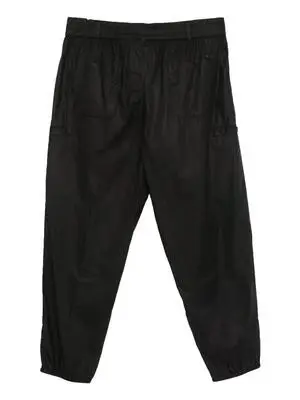 Emporio Armani Elasticated Cargo Track Pants - Black