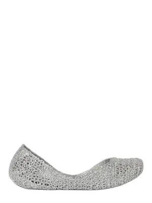 Melissa Melissa Campana Perforated Ballet Flats Silver