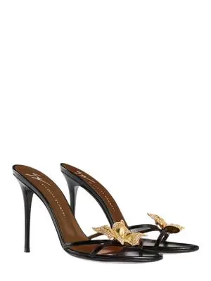 GIUSEPPE ZANOTTI Mariposa Mules 105 - Black