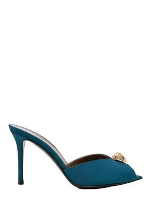 GIUSEPPE ZANOTTI Embellished Peep-toe Stiletto Sandals - Blue