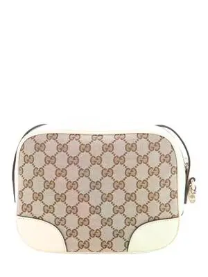 Gucci Bree Disco Gg Canvas With Leather Mini Crossbody Bag - Neutrals
