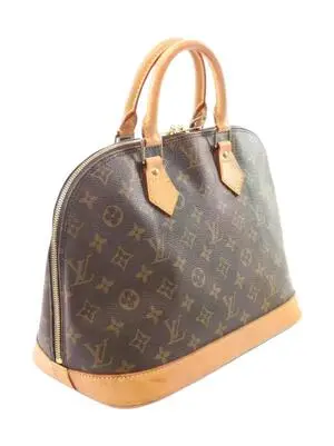 LOUIS VUITTON Monogram Alma Pm Handbag - Brown