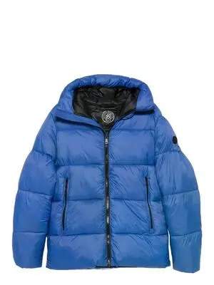 SERGIO MORETTI FIRENZE Hooded Padded Jacket - Blue