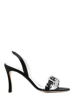 Manolo Blahnik Sumbasan Slingback Sandals - Black