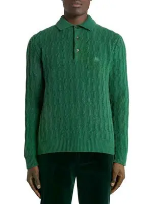 ETRO ETRO Cashmere Polo Sweater With Wavy Motif