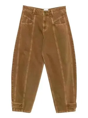 Isabel Marant Étoile Leja Seam-detail Tapered Jeans - Brown
