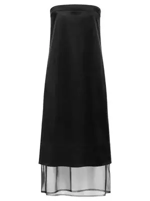 ESSE Cartia Column Midi Dress - Black
