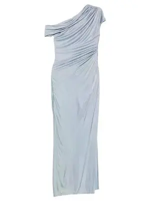 Galvan Ruched Off-shoulder Gown - Blue