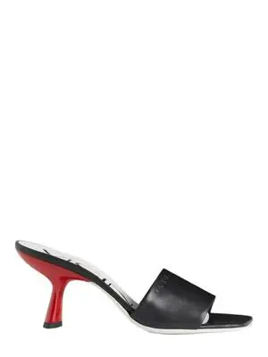 GIUSEPPE ZANOTTI Sculptural Heel Mules - Black