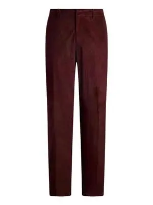 Etro Stretch-cotton Corduroy Trousers - Red