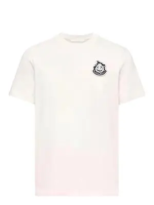 Moncler Logo Cotton T-shirt Neutrals