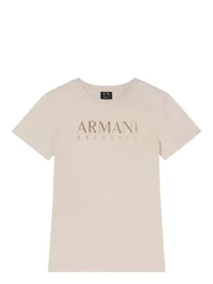 Armani Exchange Logo T-shirt - Neutrals