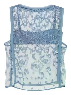 SIR. Leif Mesh Top - Blue