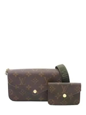 LOUIS VUITTON Felicie Monogram Canvas Cross Body Bag - Brown