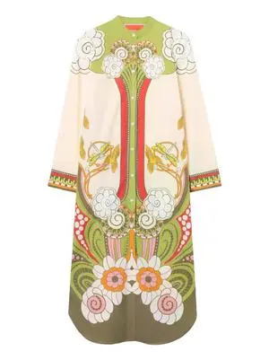 La DoubleJ La DoubleJ Sundowner Placed Tunic - Ambrosia Motif Neutrals