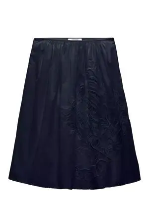 Dorothee Schumacher Embroidered Midi Skirt - Blue