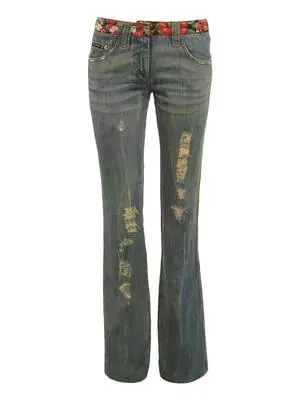 Dolce & Gabbana Whiskering Effect Jeans - Blue