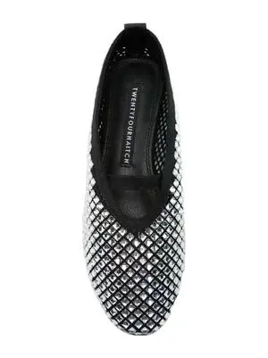 TWENTY FOURHAITCH Crystal Embellished Sneakers - Black
