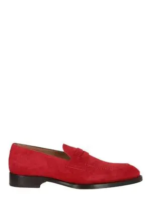 Isaia Suede Loafers - Red