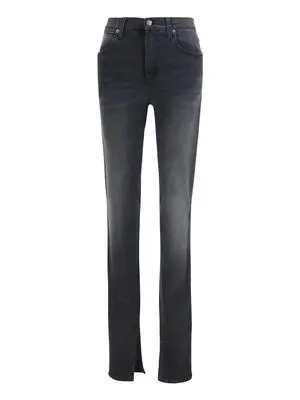 Gucci Skinny Washed Cotton Denim Jeans - Black