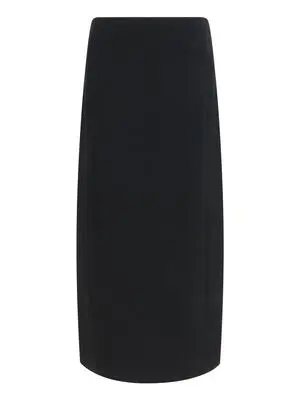 Khaite Lyle Skirt In Sculptural Japanese Crepe - Black