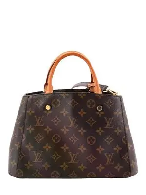 LOUIS VUITTON Monogram Canvas Montaigne Bb Satchel - Brown