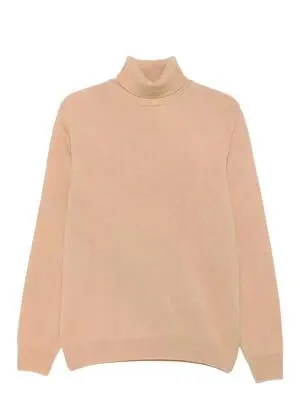 SERGIO MORETTI FIRENZE Beige Knitted Turtleneck Sweater - Neutrals