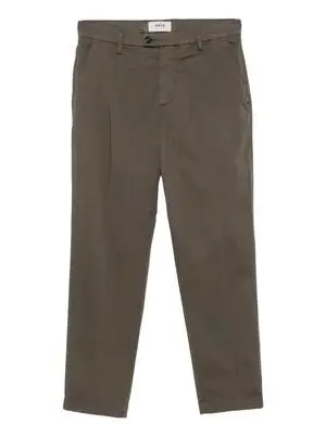 VELA SHOP Tailored Straight Leg Trousers - Brown
