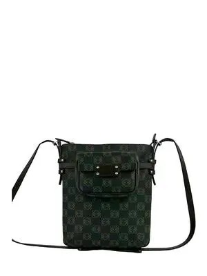 Loewe 1990-2000 Anagram Coated Canvas Crossbody Bag - Brown