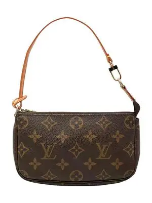 LOUIS VUITTON Monogram Mini Pochette Accessoires Handbag - Brown