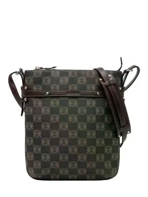 Loewe Anagram Coated Canvas Crossbody Bag - Brown