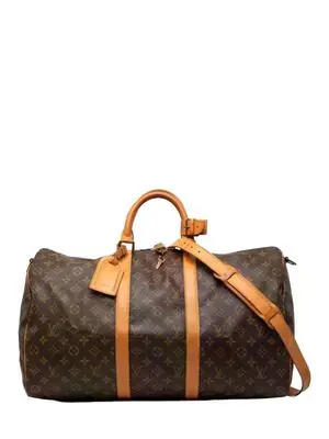 LOUIS VUITTON Keepall Bandouliere 50 Travel Bag - Brown