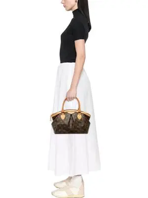 LOUIS VUITTON Tivoli Pm Monogram Canvas Handbag - Brown