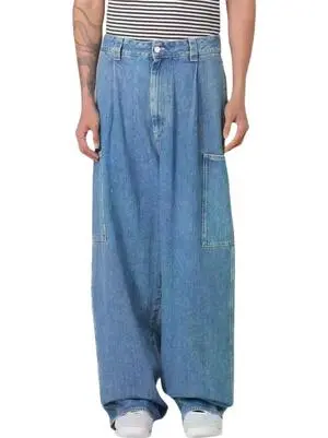 Sunnei Pleated Wide-leg Jeans - Blue