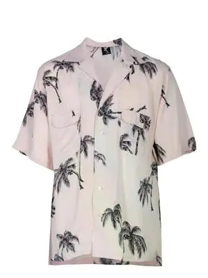DOPPIAA Palm Tree-print Shirt - Pink