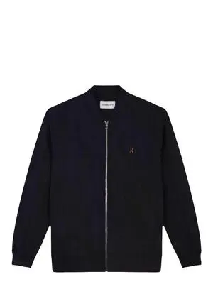 NOWADAYS Logo-embroidered Zip-up Bomber Jacket - Blue