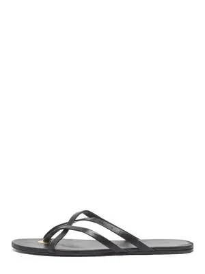 Saint Laurent Criss-cross Strap Sandals - Black