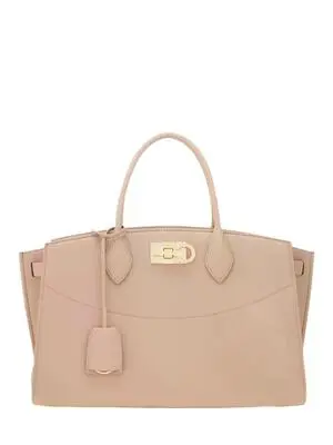 FERRAGAMO Ferragamo Studio Soft Tote Bag Neutrals