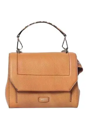 LANCEL Ninon Grained Leather Shoulder Bag - Neutrals