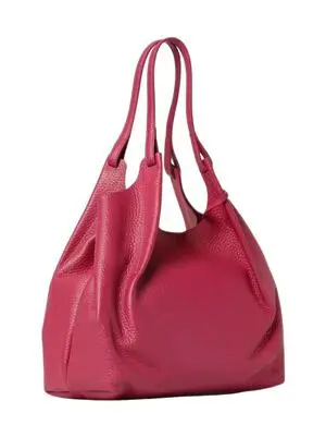 GIANNI CHIARINI Large Dua Grained Leather Tote Bag - Pink