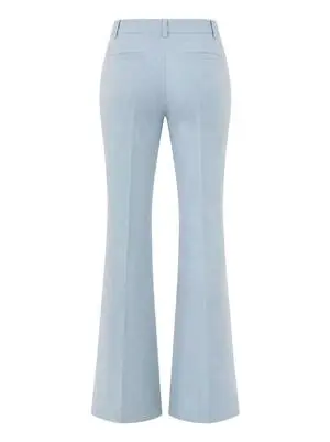 Barbara Bui Pressed-crease Flared Trousers - Blue