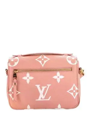 LOUIS VUITTON Pochette Metis Monogram Empreinte Giant Crossbody Bag - Pink