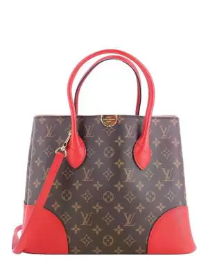 LOUIS VUITTON Flandrin Monogram Canvas And Leather Tote Bag - Brown