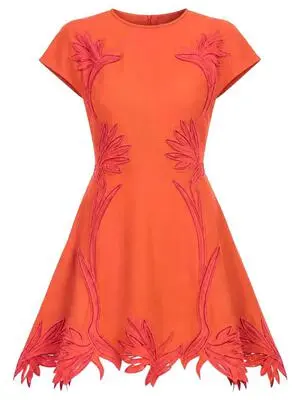 Simkhai Raquel Midi Dress - Orange