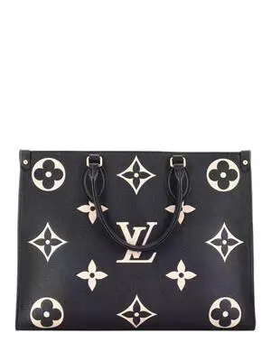 LOUIS VUITTON Monogram Empreinte Giant Onthego Mm Shoulder Bag - Black
