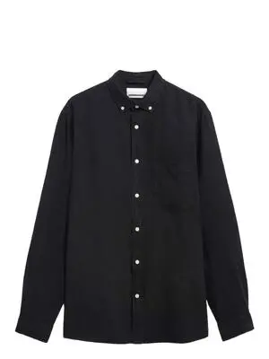 ARMEDANGELS Button-down Long-sleeve Shirt - Black