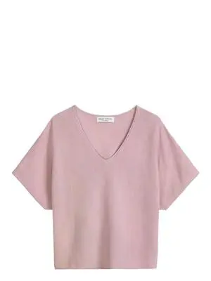 Marc O'polo V-neck Short Sleeve T-shirt - Pink